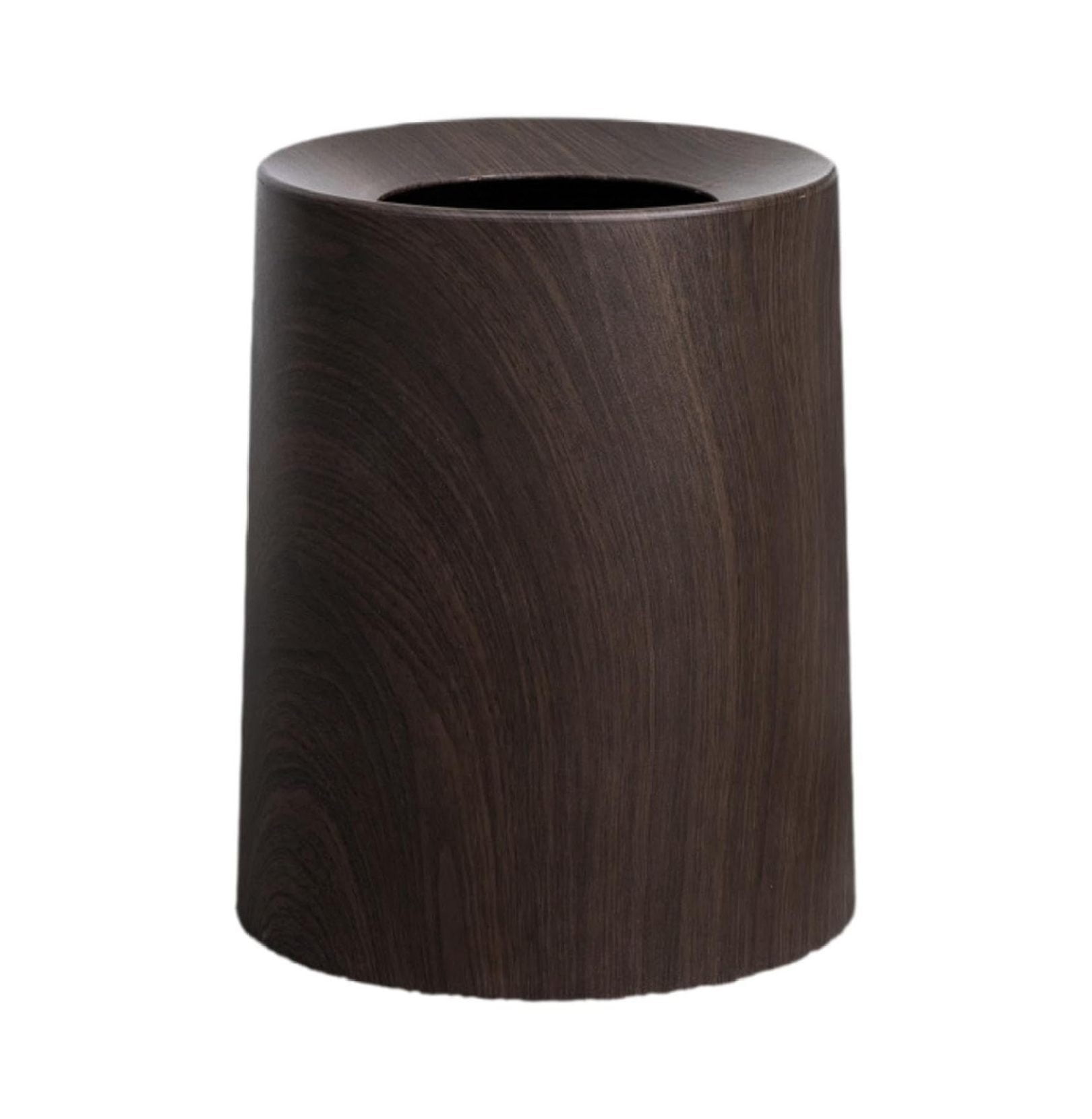 Wood Grain Trash Can Patio Garbage Can Household Open Top Without Lid ...