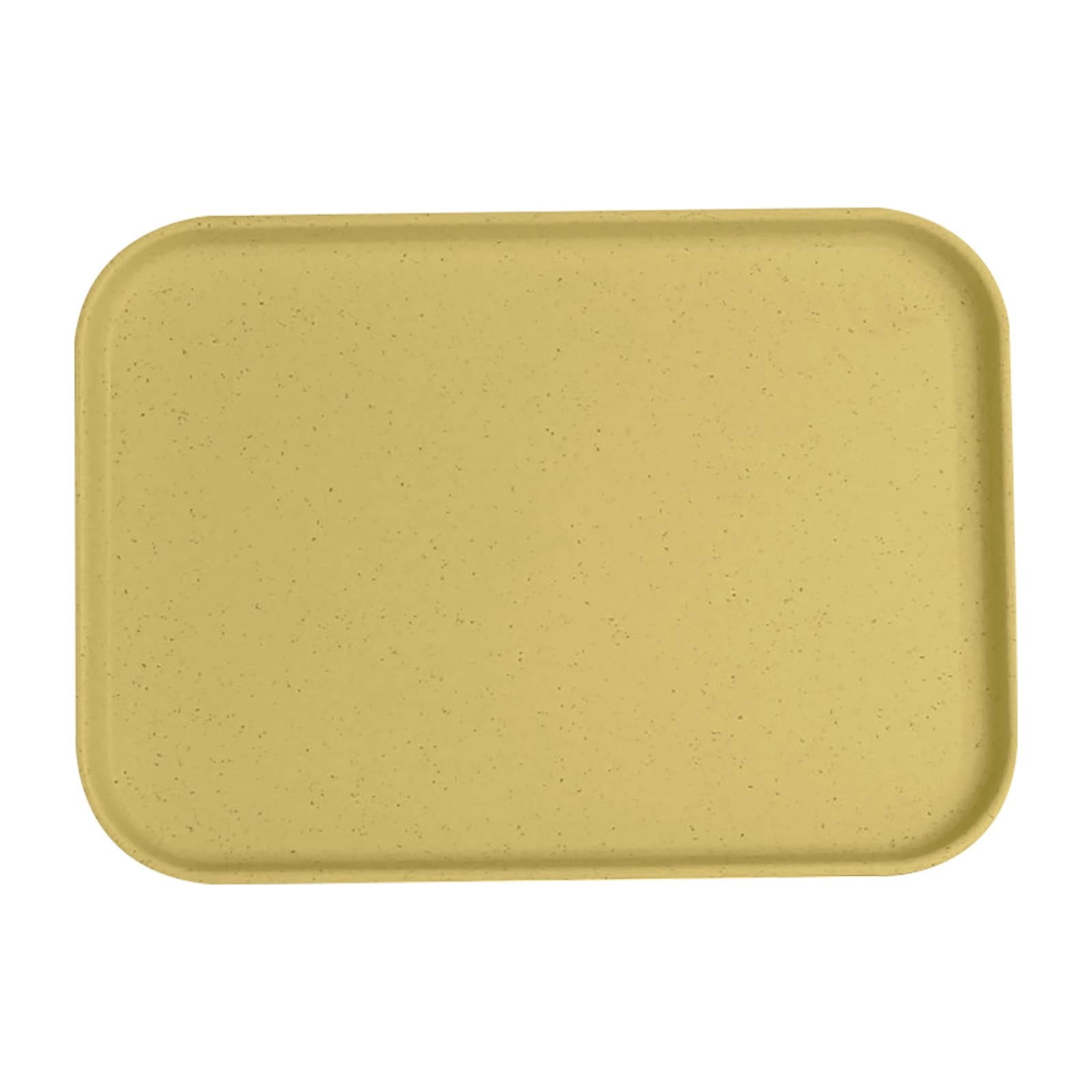 Wood Grain Tray Set, Plastic Cup and Tea Tray Combo, Rectangular ...