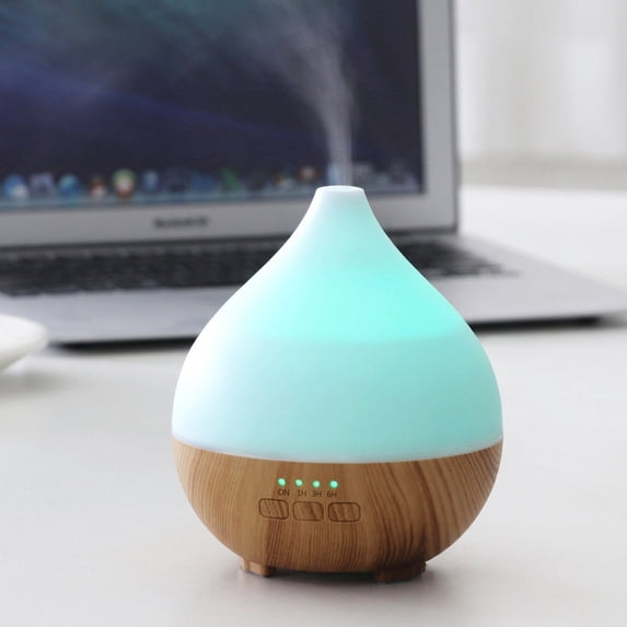 Wood Grain USB Diffuser Humidifier 140ml Portable Aroma Diffuser for ...