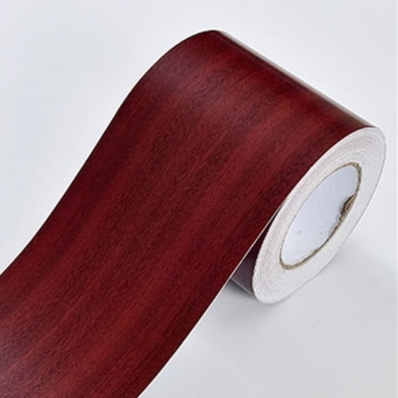 Wood Grain Waist Line Baseboard Wall Stickers Living Room Bathroom ...