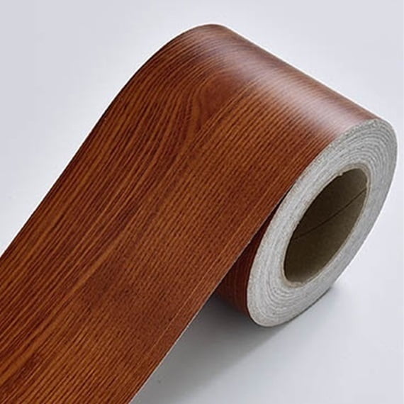 Wood Grain Waist Line Baseboard Wall Stickers Living Room Bathroom ...