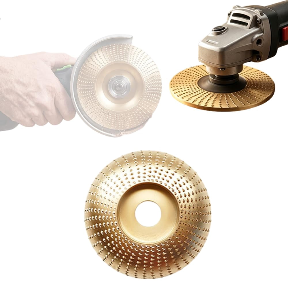 Wood Grinding & Carving Disc Set for Angle Grinder, Tungsten Carbide ...