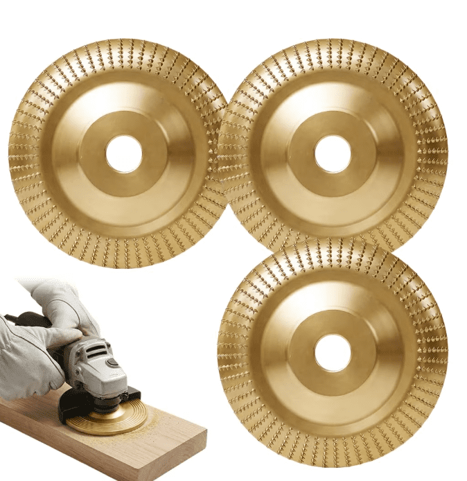Wood Grinding Disc for Angle Grinder, 3PCS 4" Grinding Wheels, Wood ...