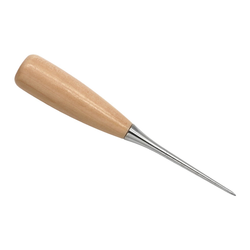 Wood Grip Tool Essential Wood Handle Needle Handy for Leatherworking ...