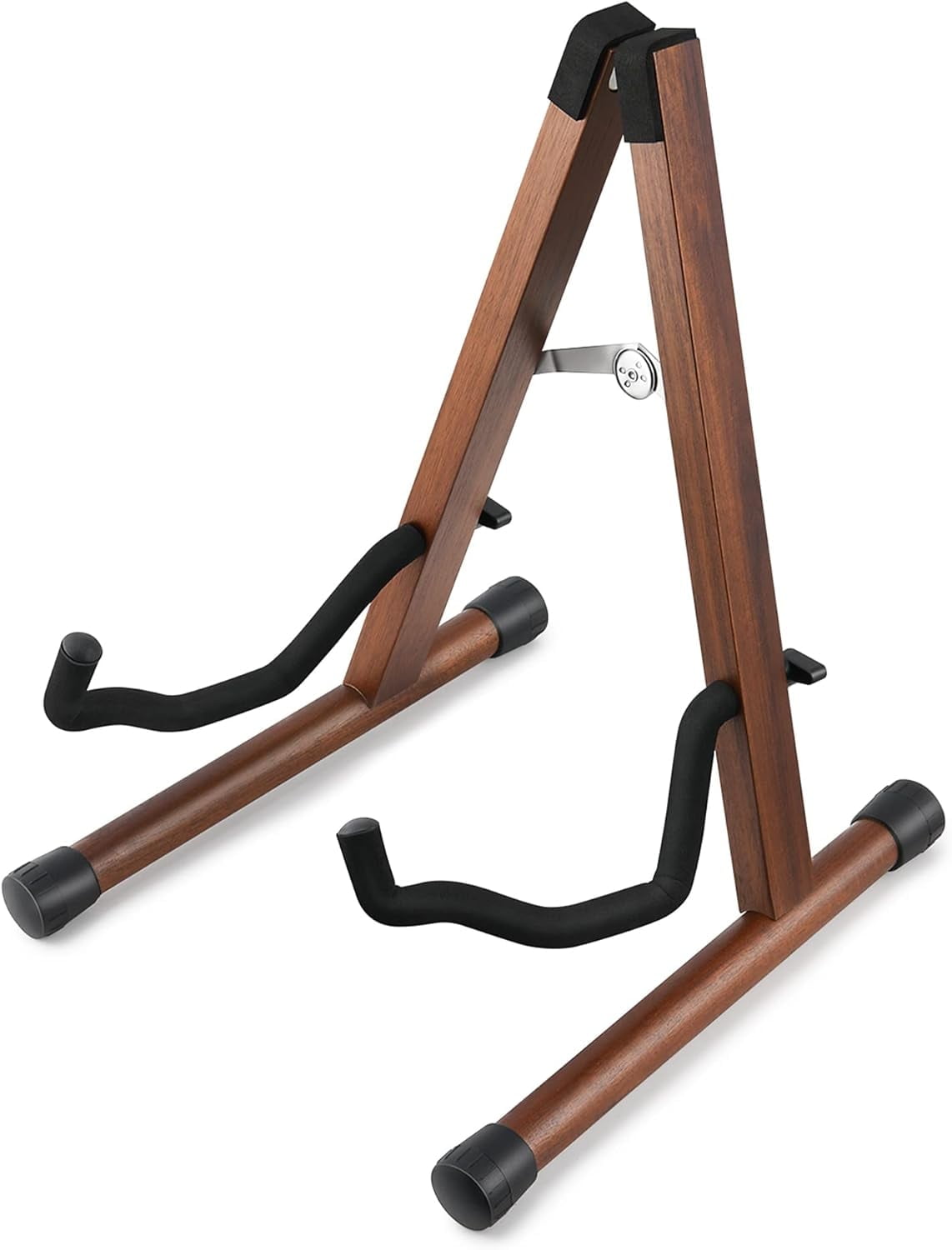 Wood Guitar Stand, Acoustic Electric Wooden Guitar Floor Stand with Non ...
