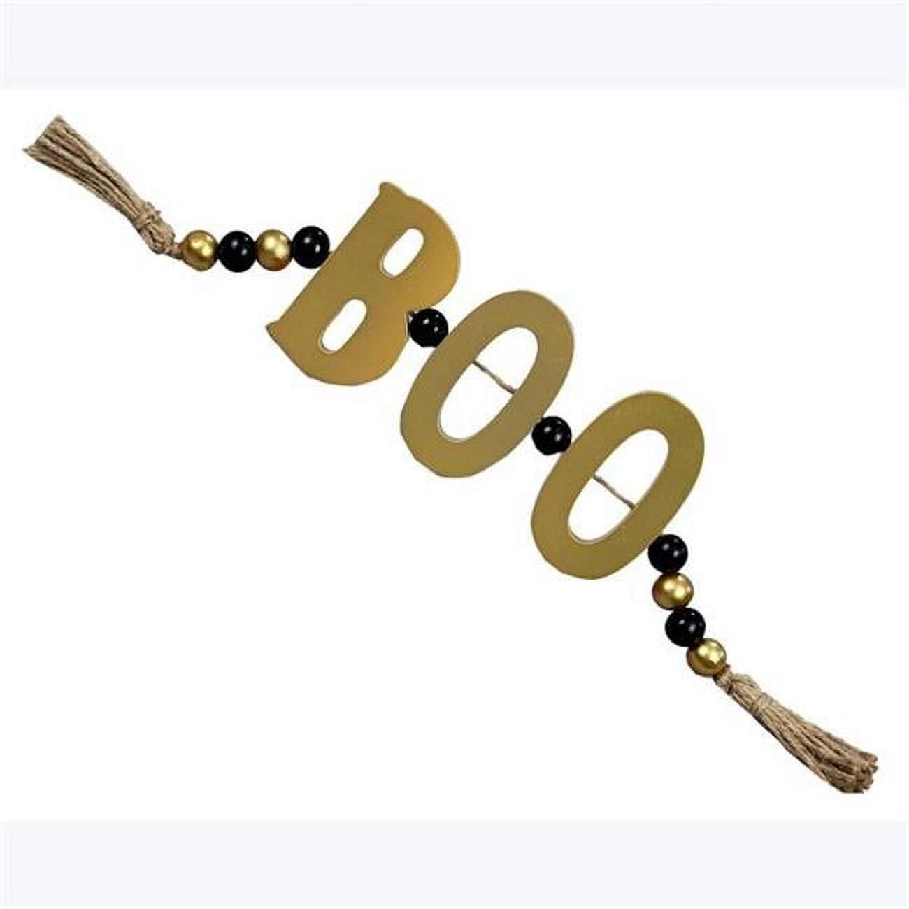 Wood Halloween Boo Sign with Beads - Walmart.com