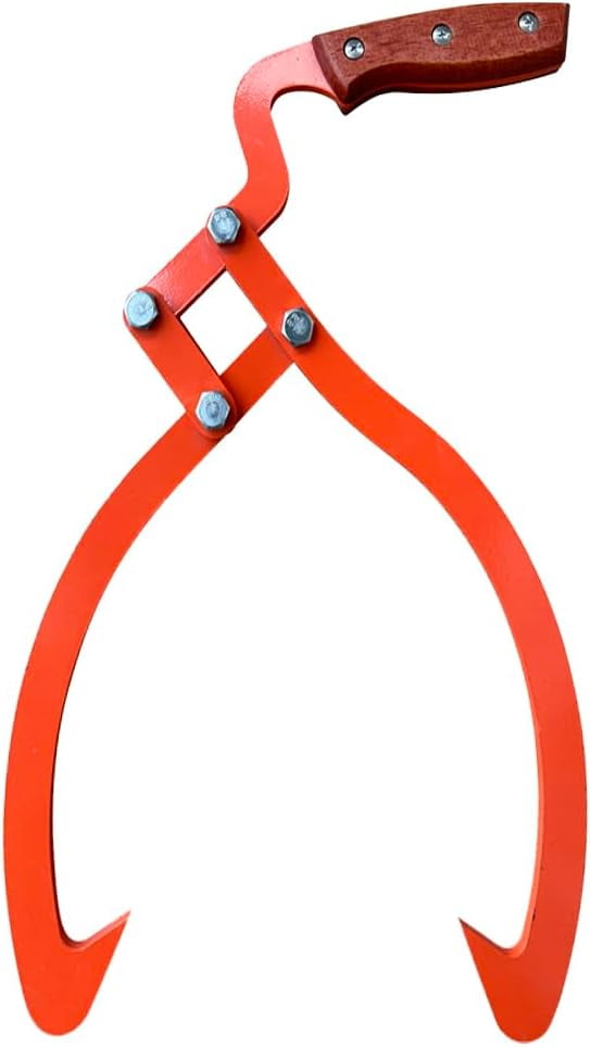 Wood Handle 2 Claw Skidding Tongs Non-Slip Grip, Log Lifting, Handling ...