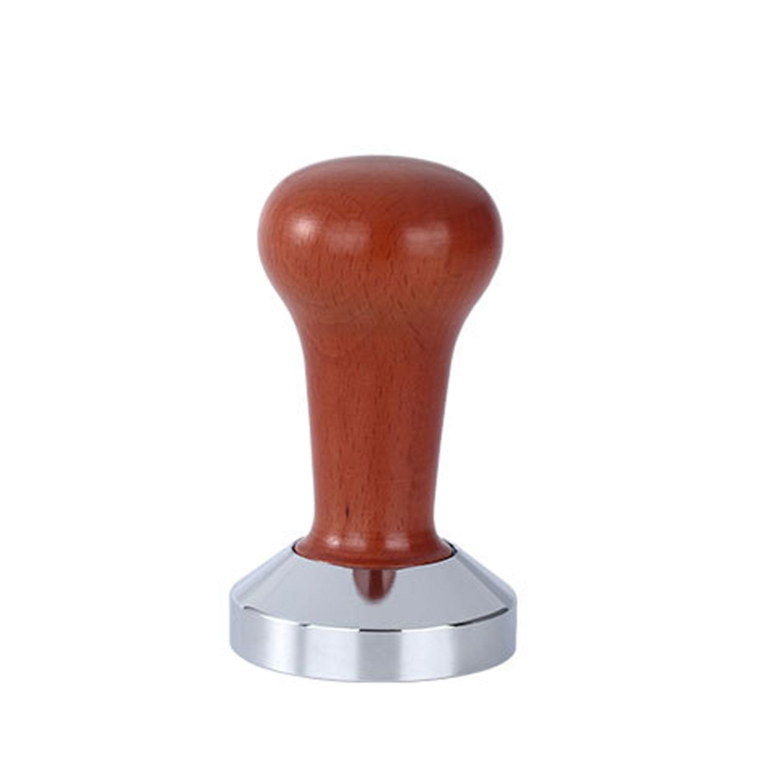 Wood Handle Coffee Tamper Espresso Press, Stainless Steel Flat Base ...