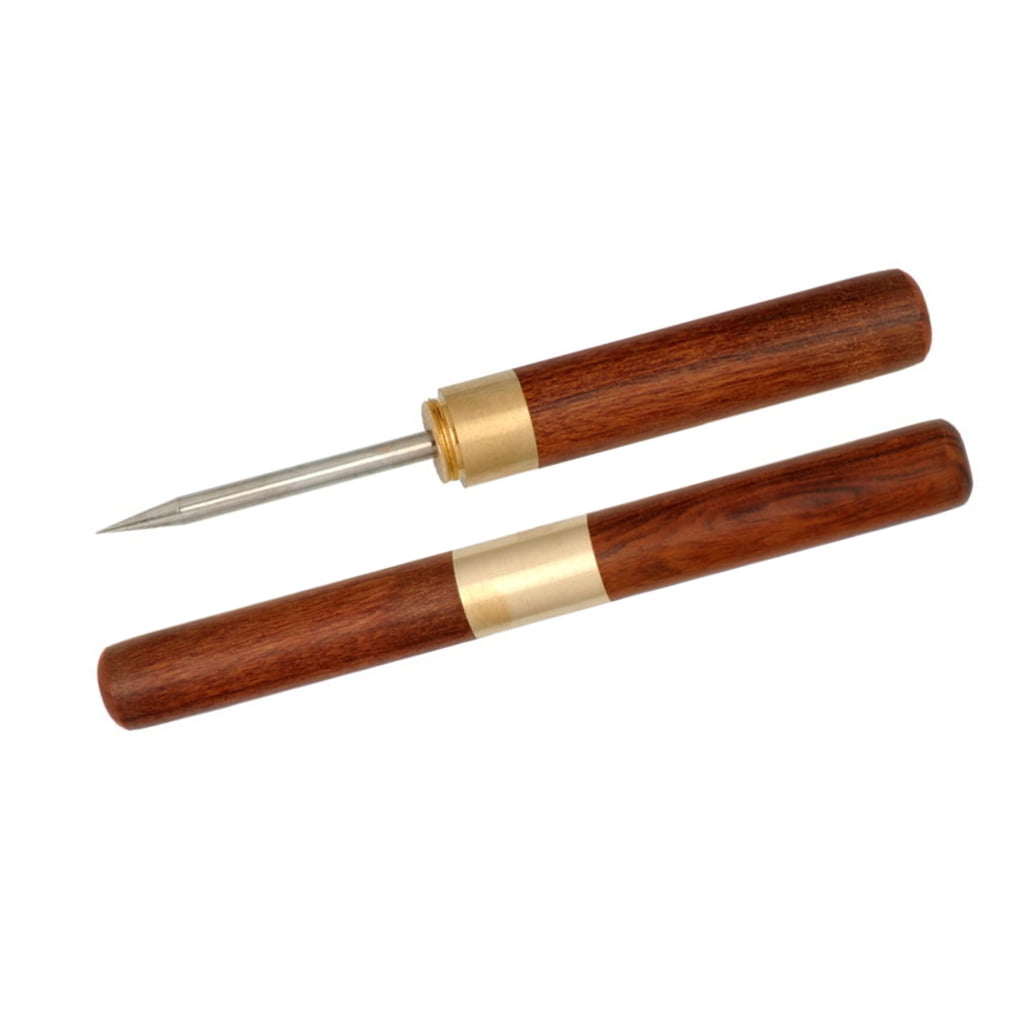 Wood Handle Leather Punching Awl Tool Leather Hole Punching Awl for ...