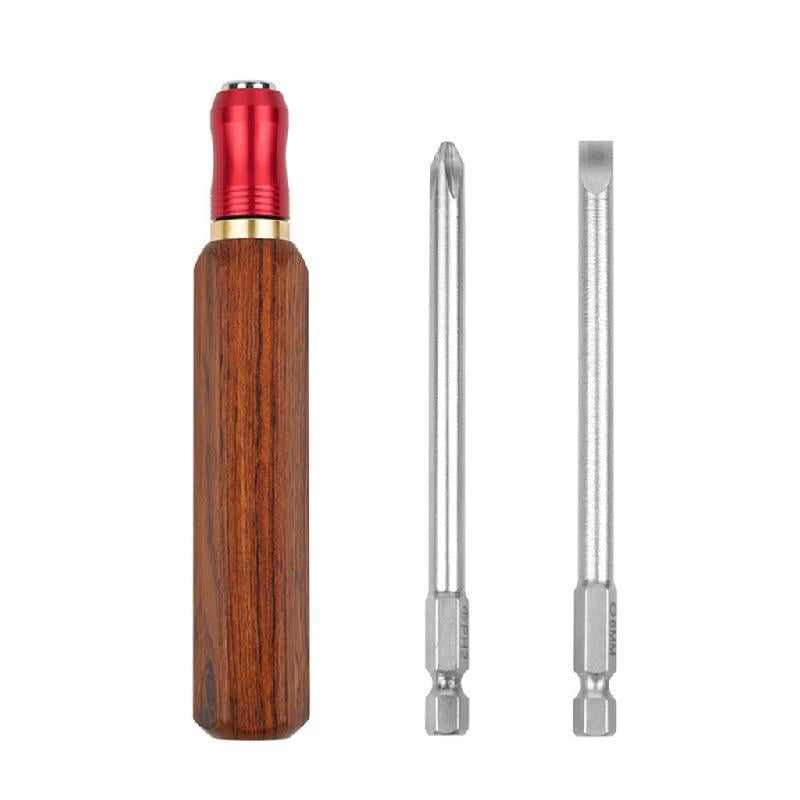 Wood Handle Screwdriver Suitable for Flat Crossing Screws Powerful ...