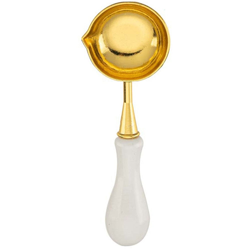 Wood Handle Sealing Wax Spoon For Wax Stamping Retro Diy Craft Seal ...