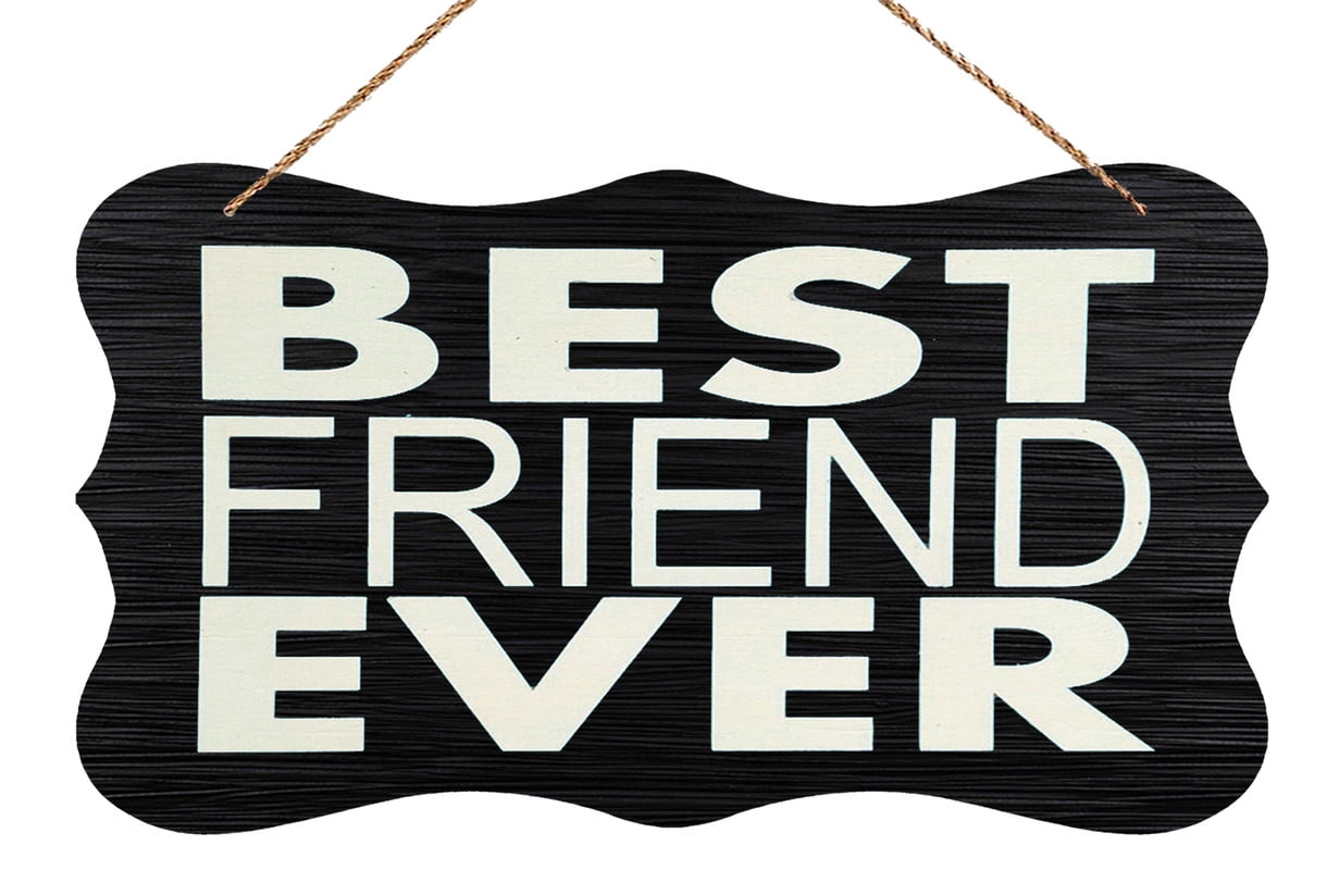 Wood Hanging Decor Sign Best Friend Ever Wood Soul Sisters Friendship ...