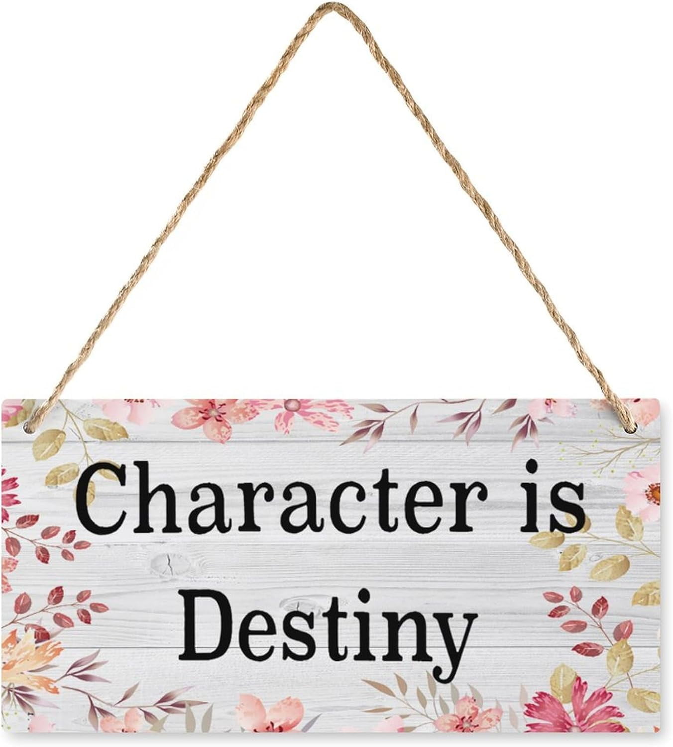 Wood Hanging Decor Sign Character Is Destin Decor Sign, Funny Home ...