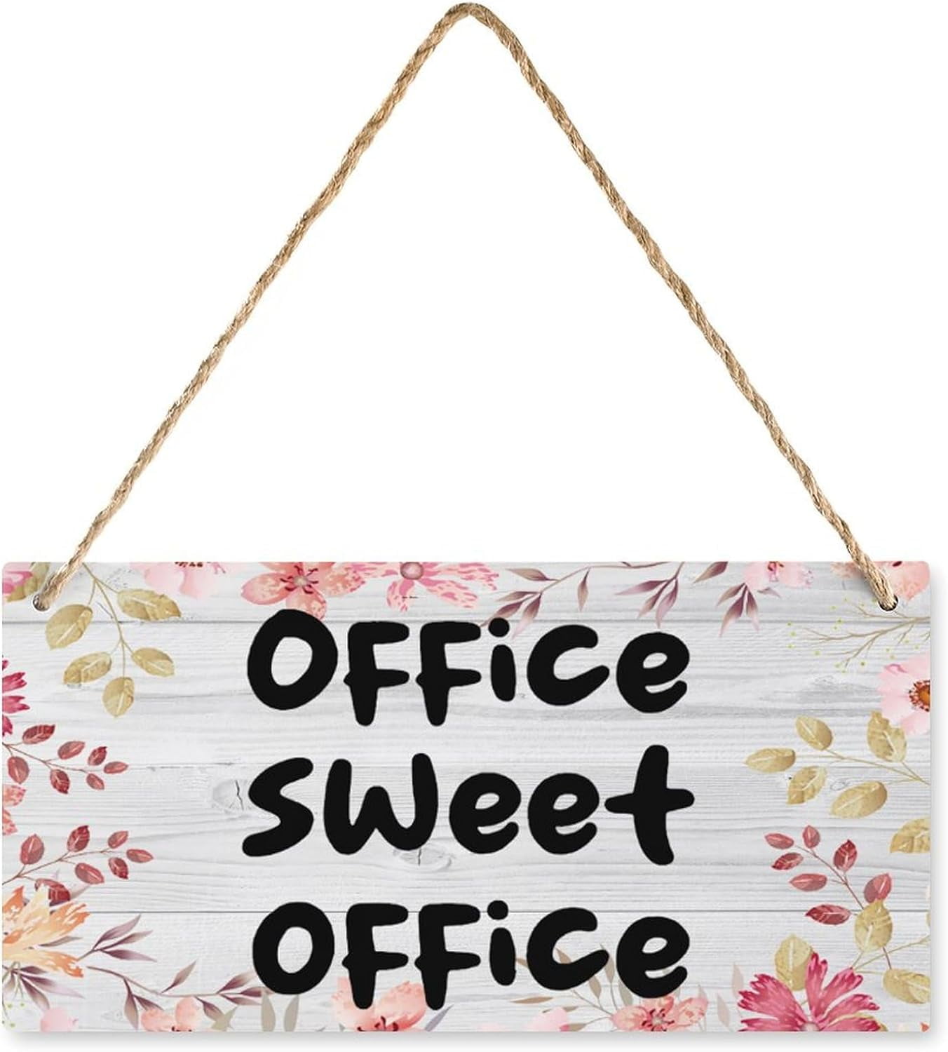 Wood Hanging Decor Sign Office Sweet Office Office Desk Wooden Sign ...