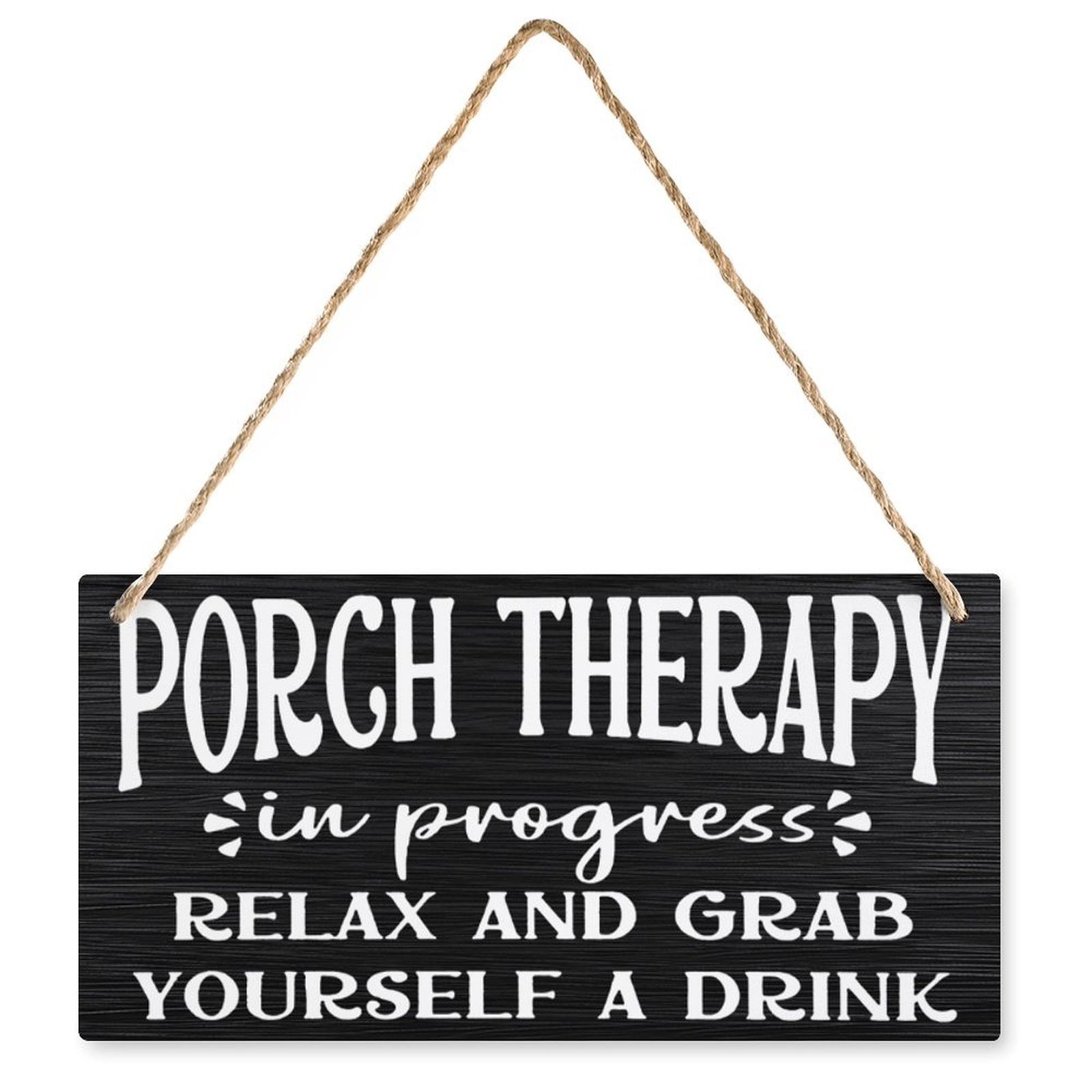 Wood Hanging Decor Sign Porch Therapy Session In Progress Porch Decor ...