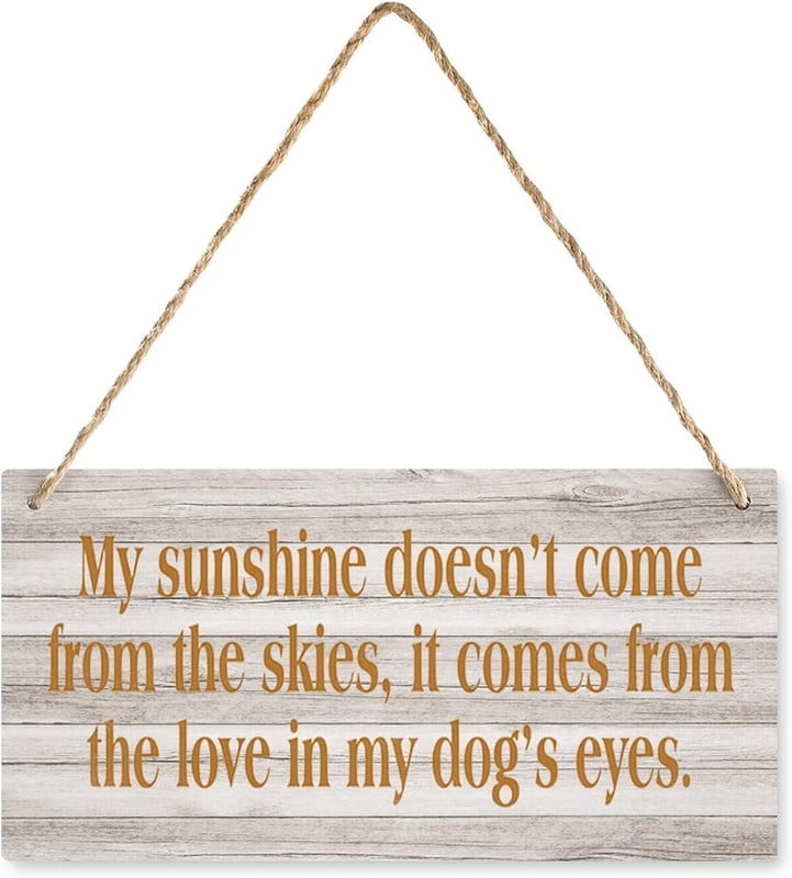 Wood Hanging Decor Sign My Sunshine Doesn't Come From The Skies Wooden ...