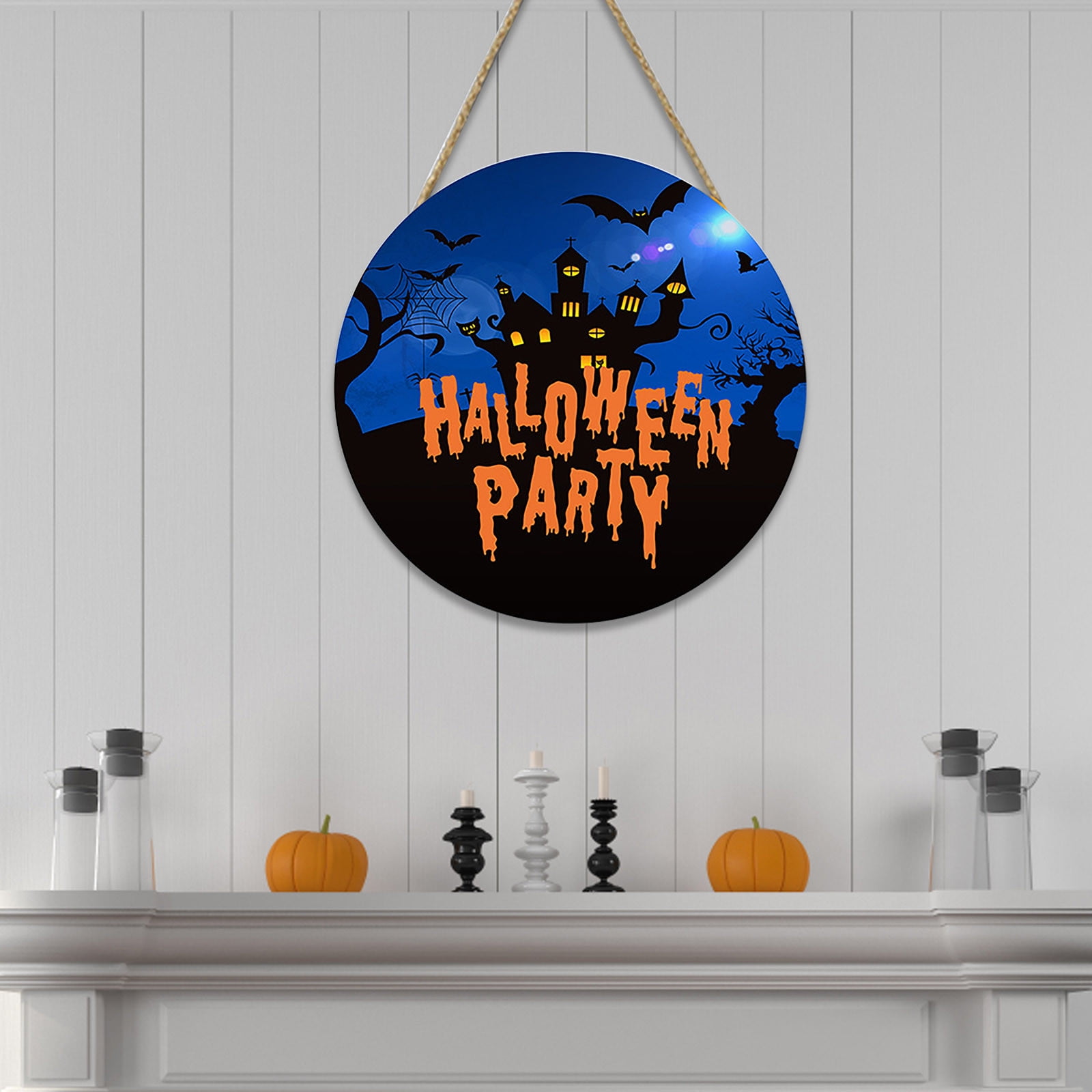 Wood Hanging Sign Trick Or Hanging Sign The Witch Is In Hanging Sign ...