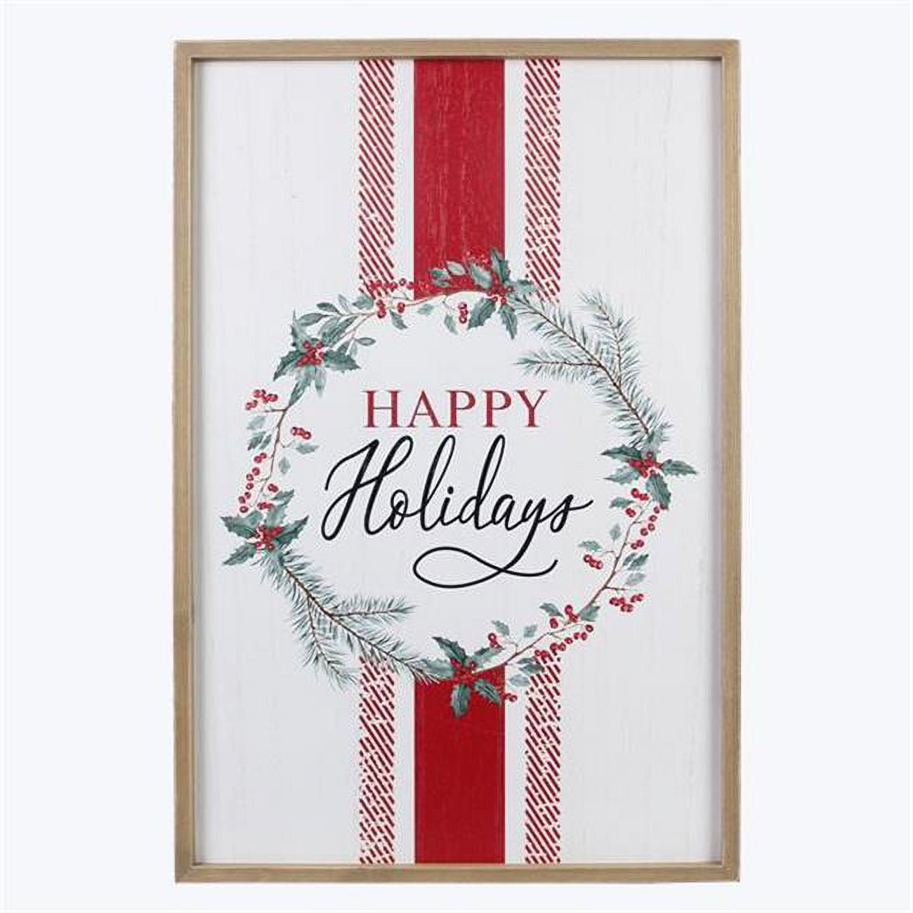 Wood Happy Holidays Christmas Wall Sign - Walmart.com
