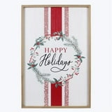 Wood Happy Holidays Christmas Wall Sign - Walmart.com