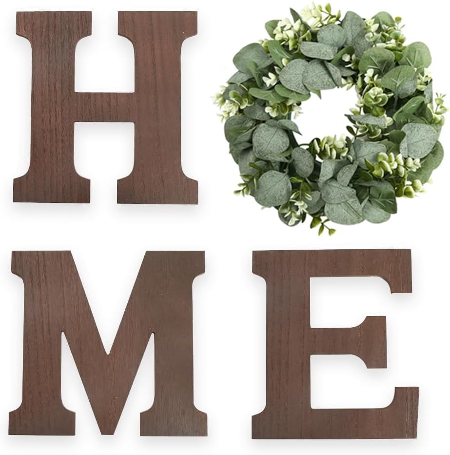 Wood Home Sign Hanging Farmhouse Wall House Decor Wood Home Letters for ...