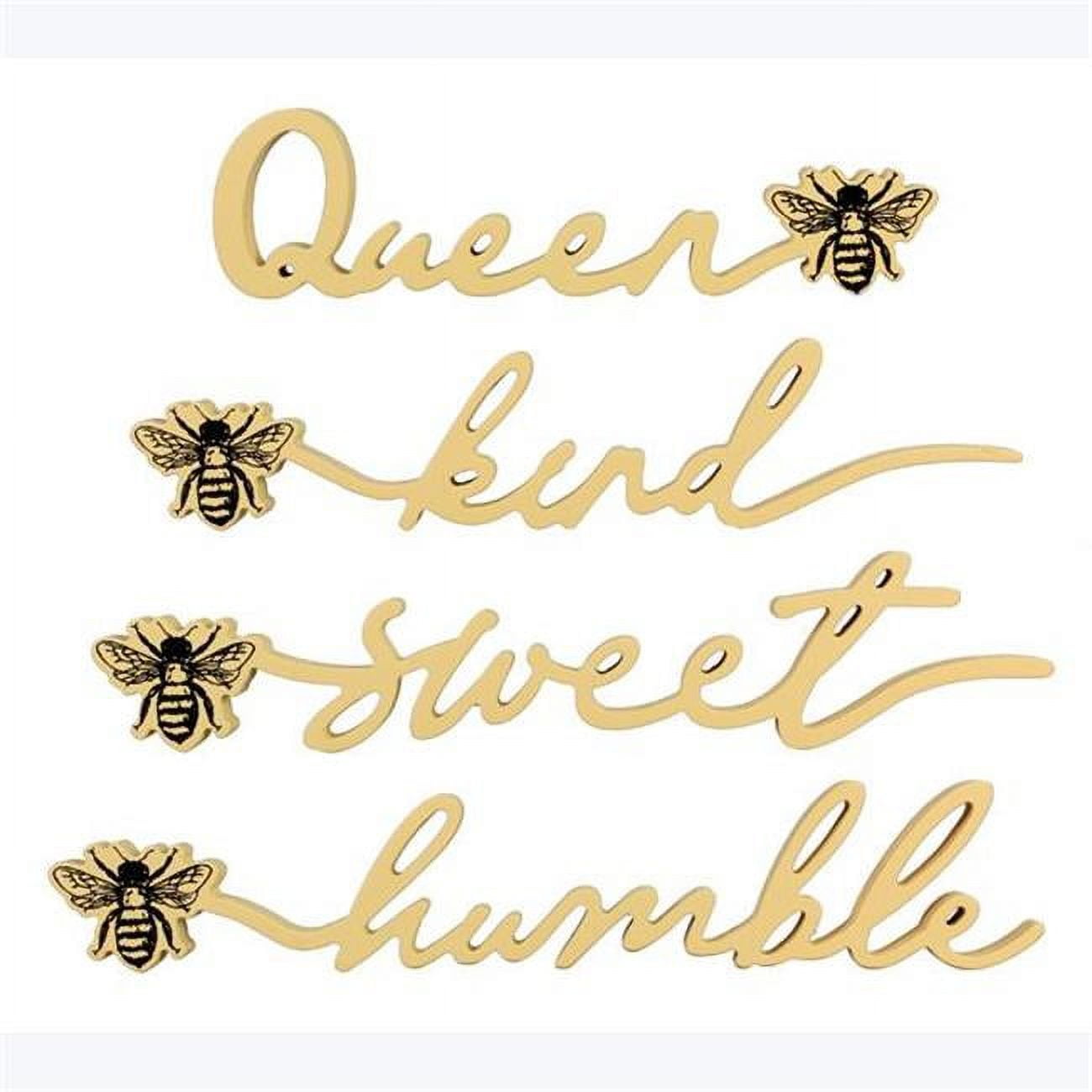 Wood Honey Bee Cut Out Words Tabletop Sign, 4 Assorted - Walmart.com