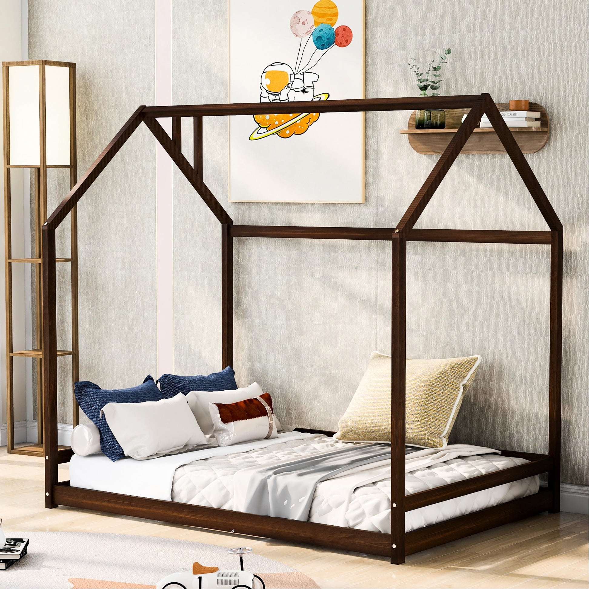 Wood House Bed In , Creates A Dreamy And Enjoyable Space For To Rest ...