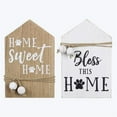 Wood House-Shaped Pet Tabletop Sign with Blessing Bead, Assorted Color ...