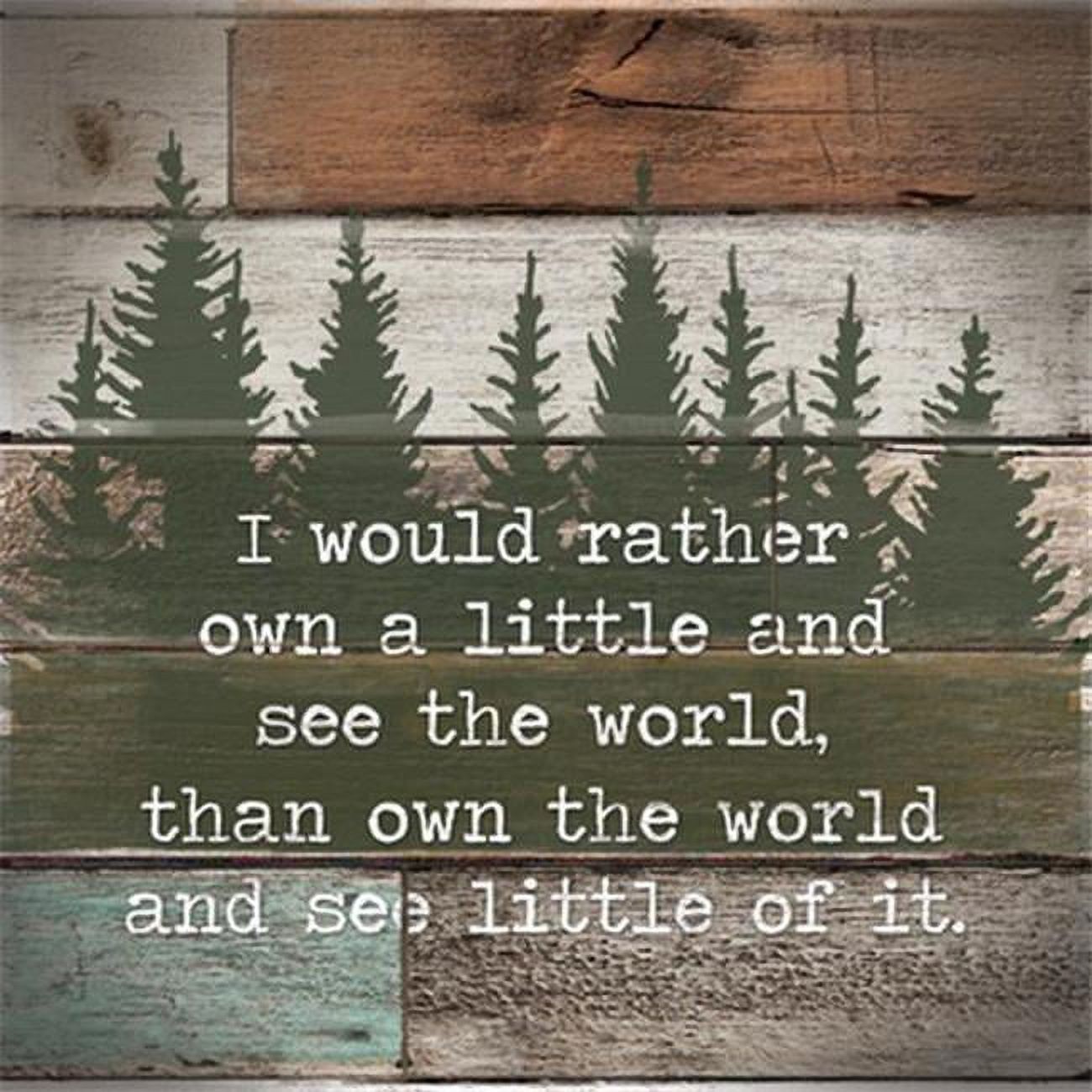 Wood I would Wall Plaque - Walmart.com