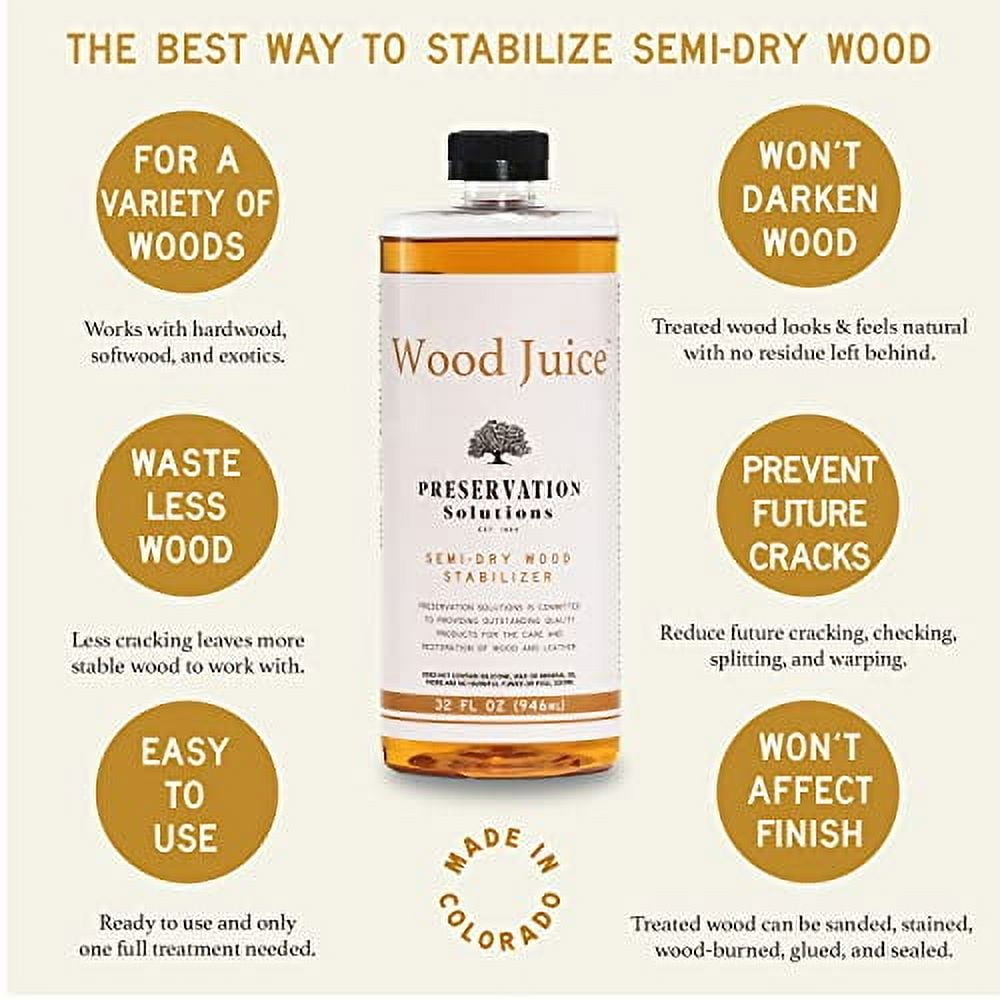 Wood Juice Quart - Semi Dry Wood Stabilizer - Walmart.com