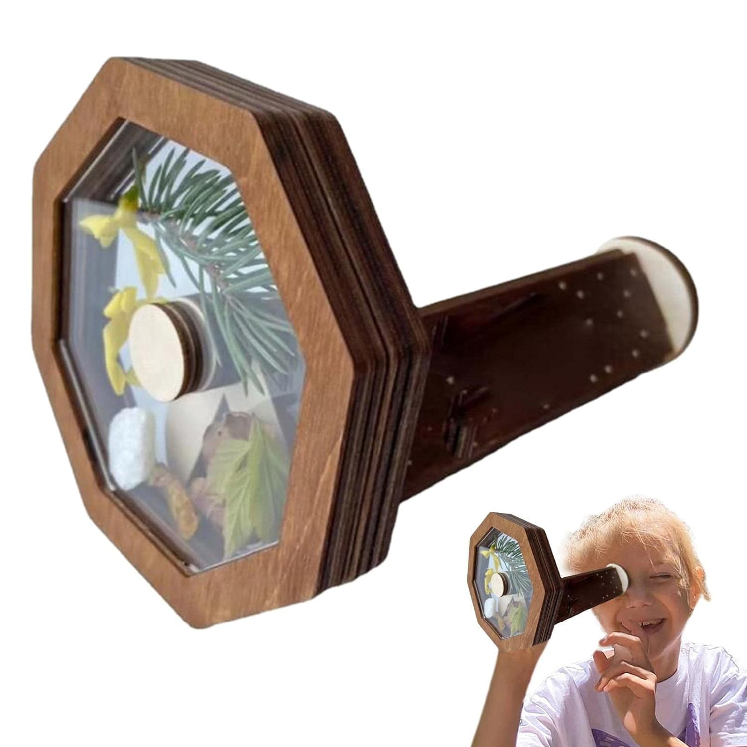 Wood Kaleidoscope, Natural DIY Kaleidoscope Kit, Magic Swirl ...