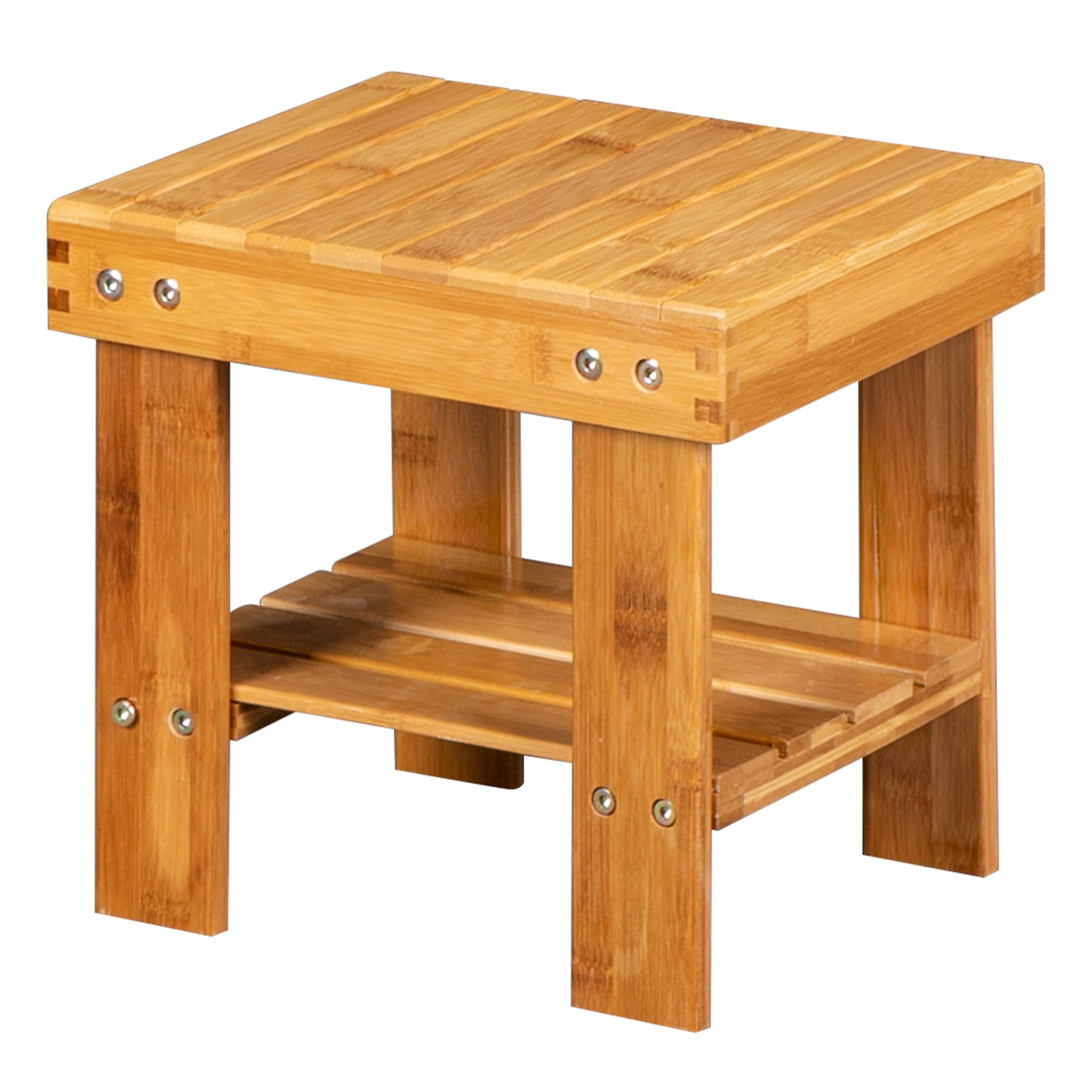 Wood Kids Children Bench Small Bamboo Step Stool Load-Bering 330 lbs ...