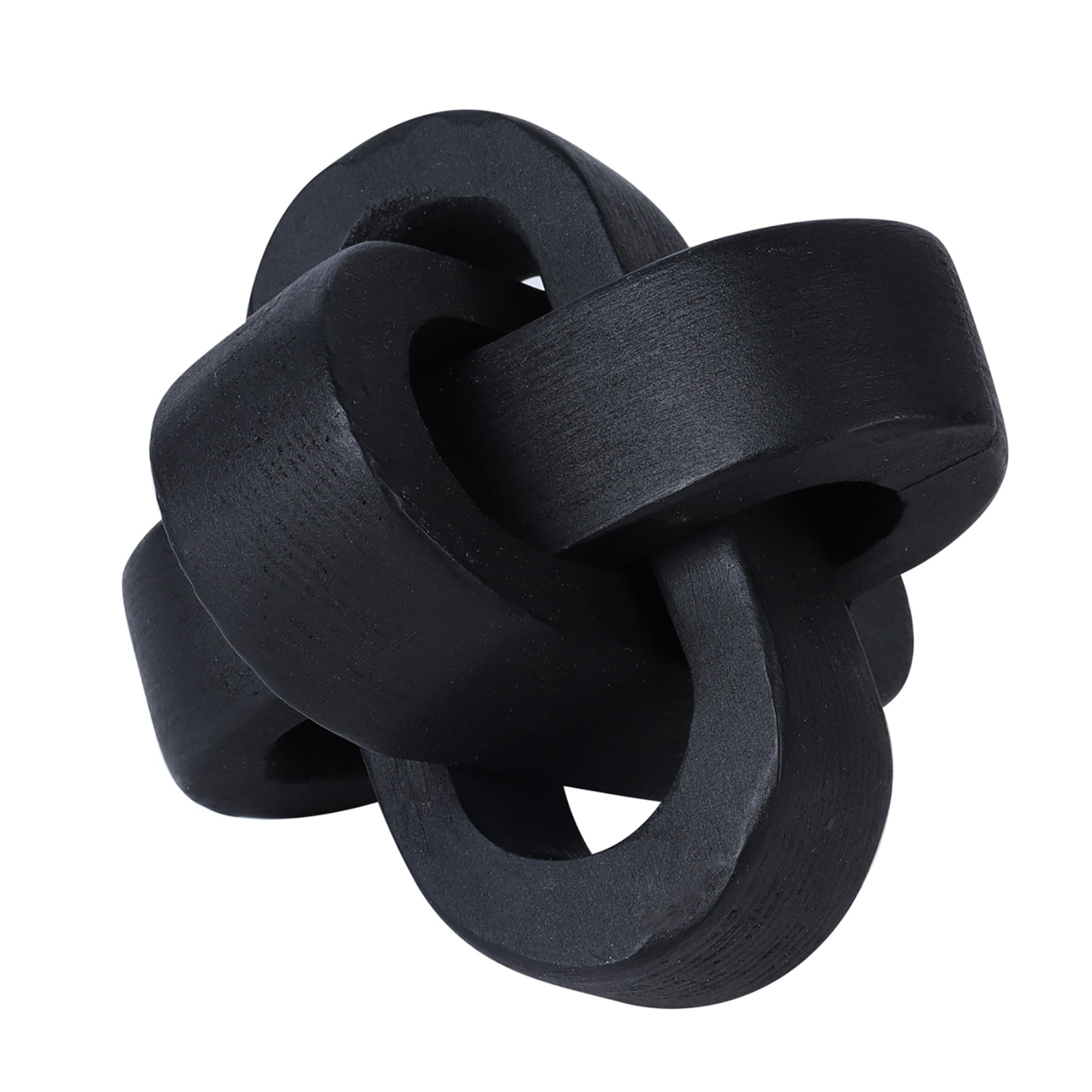 Wood Knot Decor, 3-Link Wood Chain Link Coffee Table Decor, Small Shelf ...