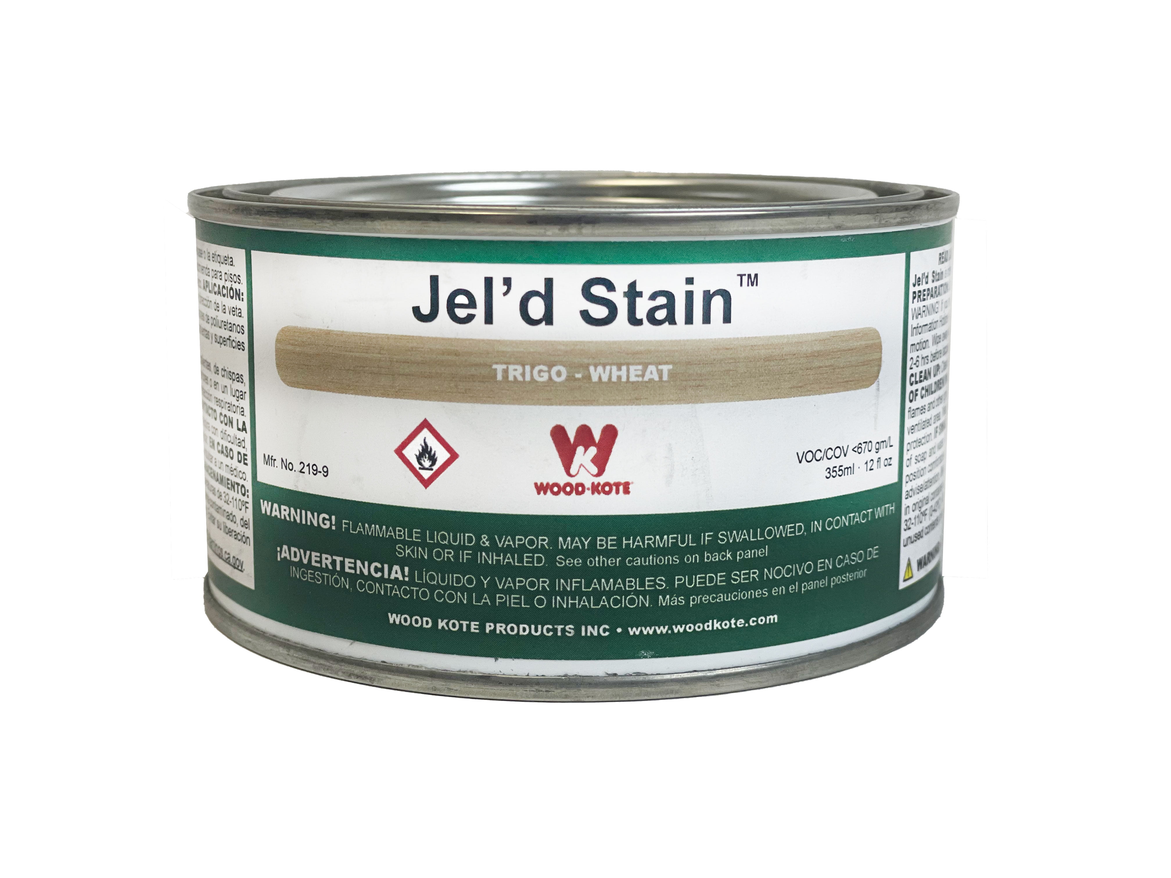 Wood Kote Jel'd Stain - Fast-Drying, Semi-Transparent Gel Wood Stain in ...