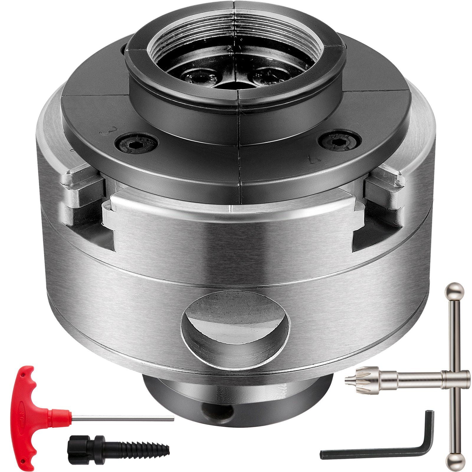 Wood Lathe Chuck, 3.75" Woodturning Chuck, 4-Jaw Gear Chuck, 1In x 8TPI ...