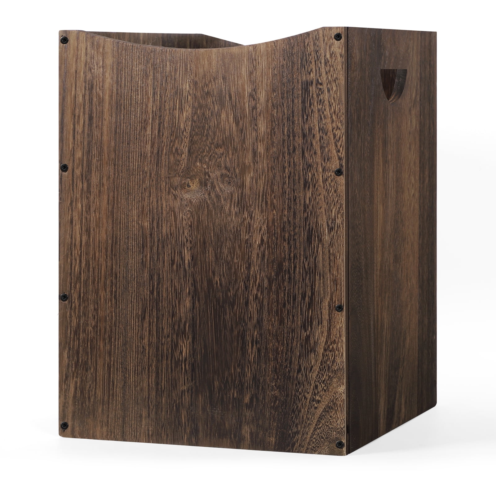 Wood Laundry Hamper Basket with Handles, 36L - Walmart.com