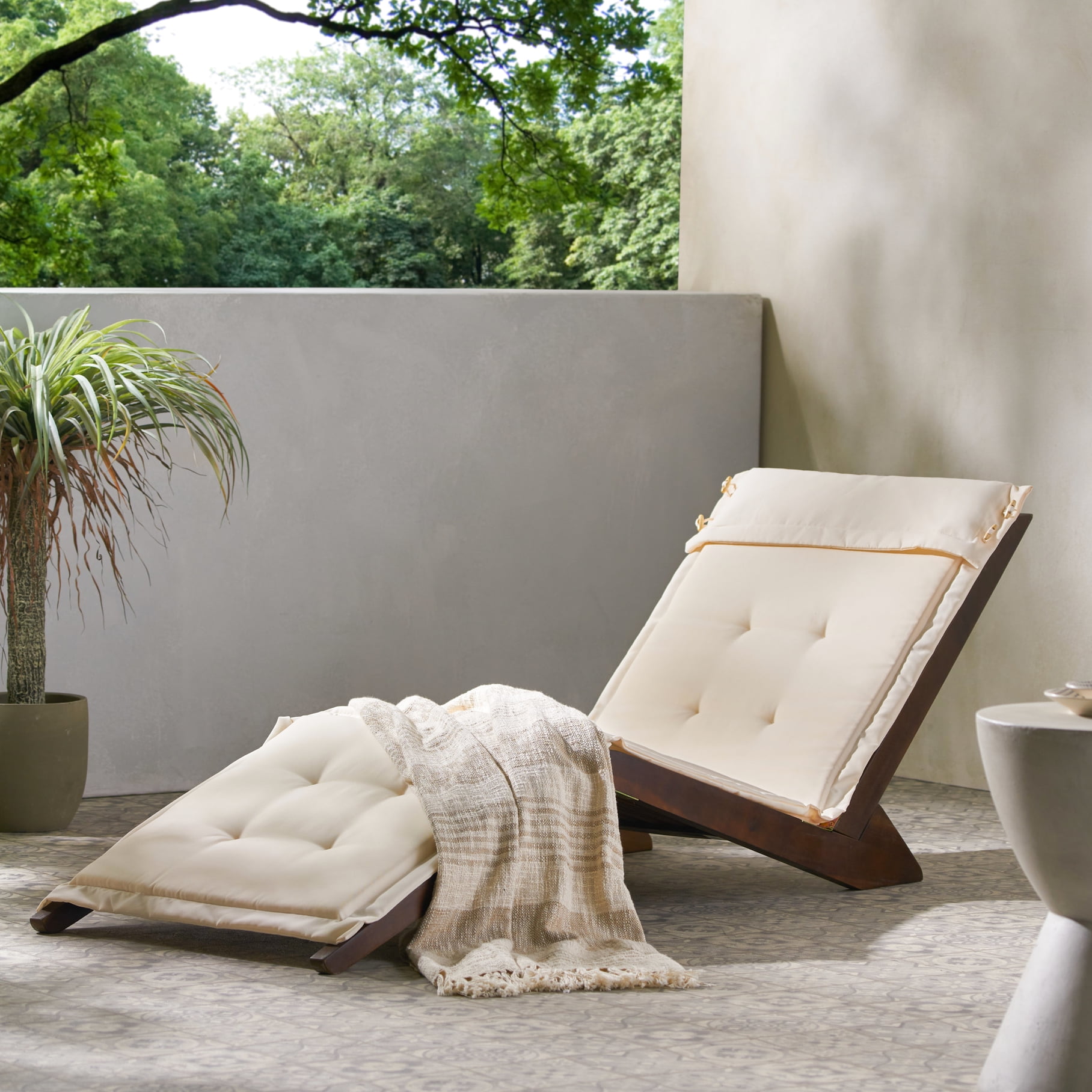 Wood Lawn Chair - Design With Padding Sunbathing Recliner Foldable Soft ...