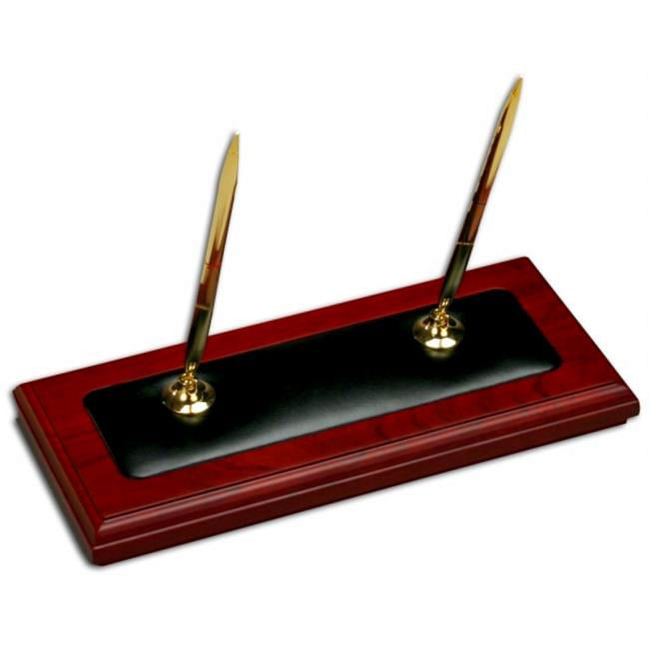 Wood & Leather Double Pen Stand - Walmart.com