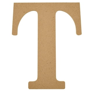 8" Tall BIRCH Wood Letter T | 1/4" Thick | Wood Craft Letter | Krafty ...
