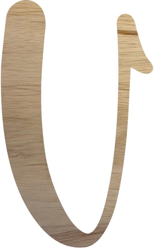 Wood Letter V, Unfinished 14'' Tall Wooden Letter Craft, Paintable Kids ...