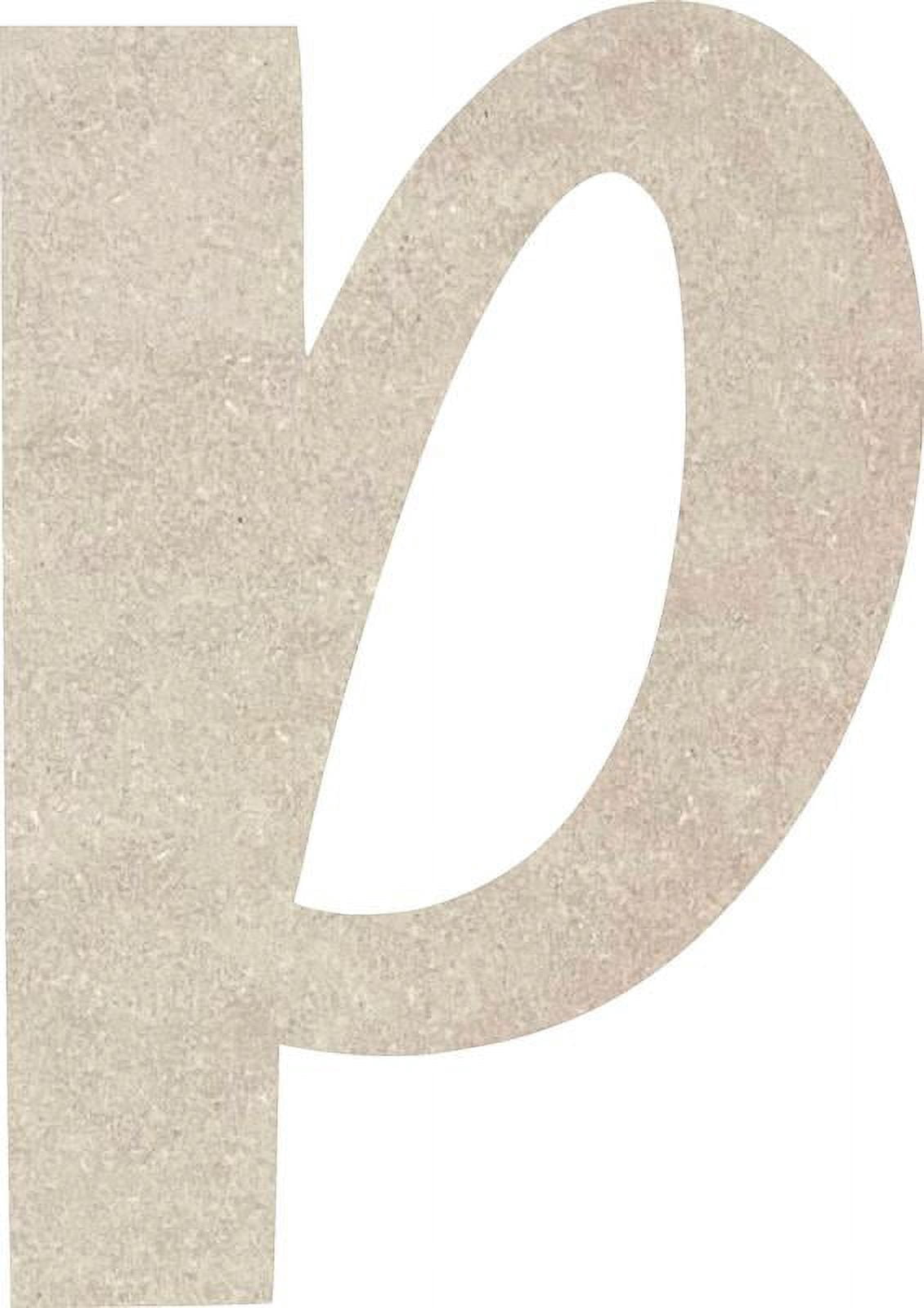 Wood Letters A-Z, Blank DIY 18'' Icebold P, DIY Paintable Craft ...