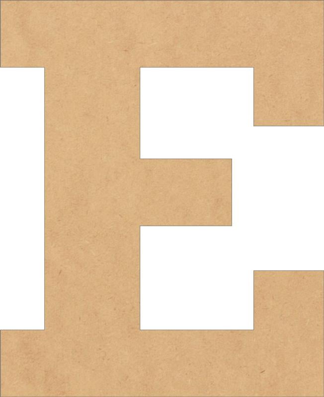 Unfinished MDF 5'' Tall Rockwell E, Wooden Craft Letter for DIY, Home ...