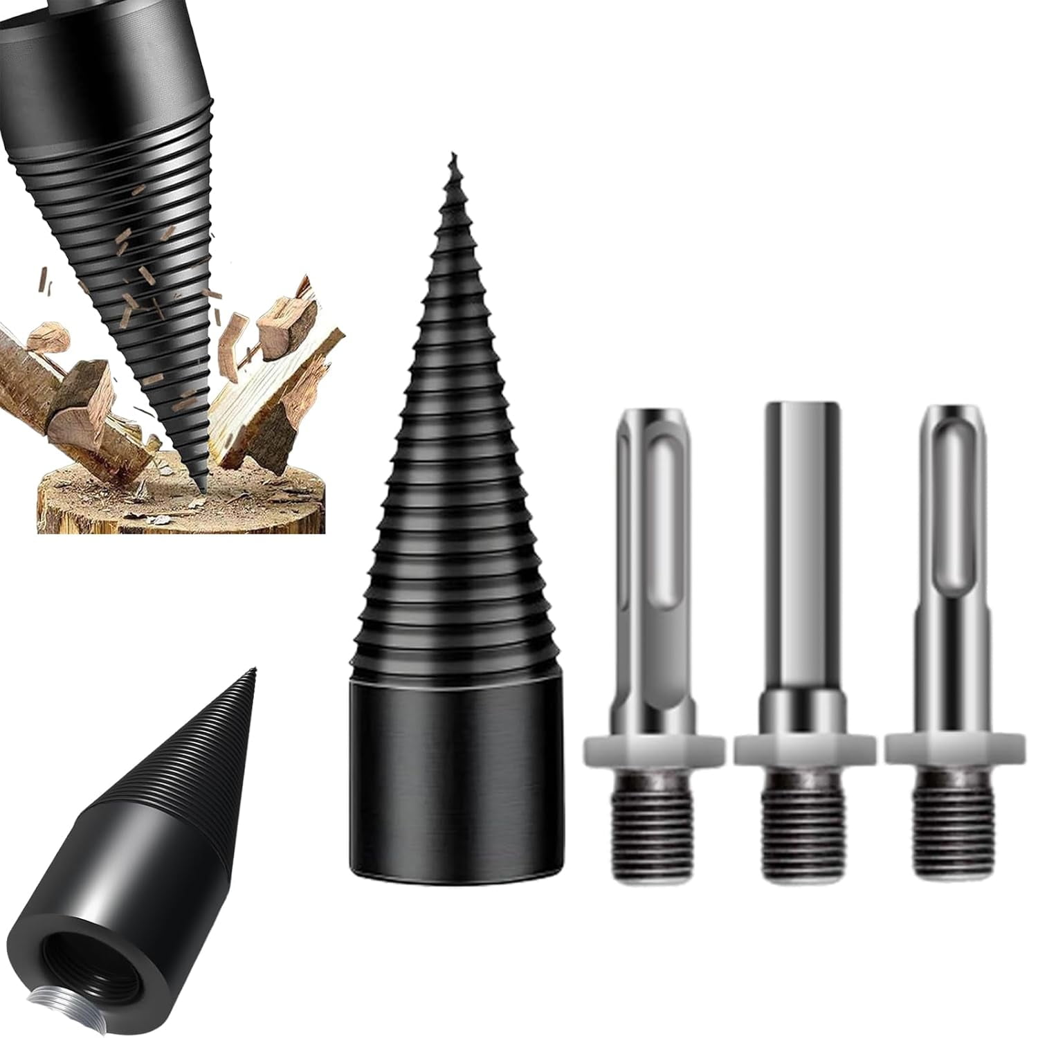Wood Log Splitter Firewood Drill Bit, 2025 Upgraded Log Splitter Drill ...