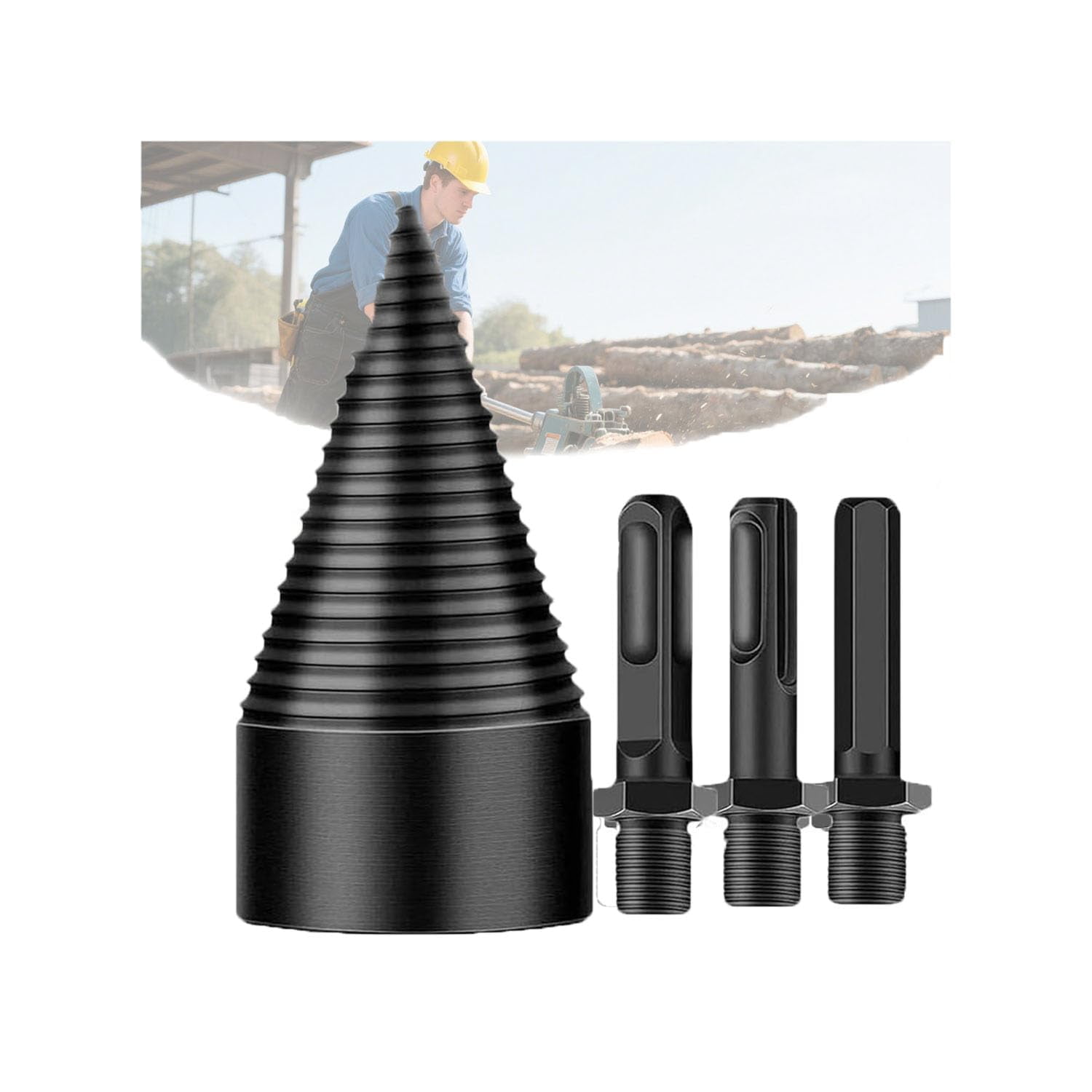 Wood Log Splitter Firewood Drill Bit, Makdledge Firewood Splitter, 2025 ...