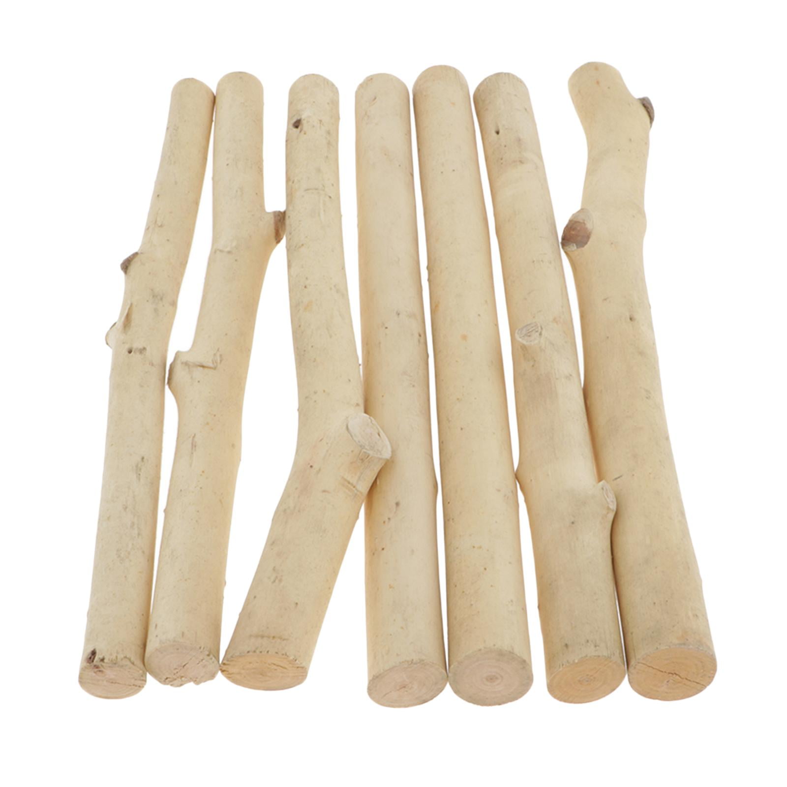 Wood Log Sticks 7.9 inch Long 1 inch in Diameter, 7 pcs for Photo Props ...