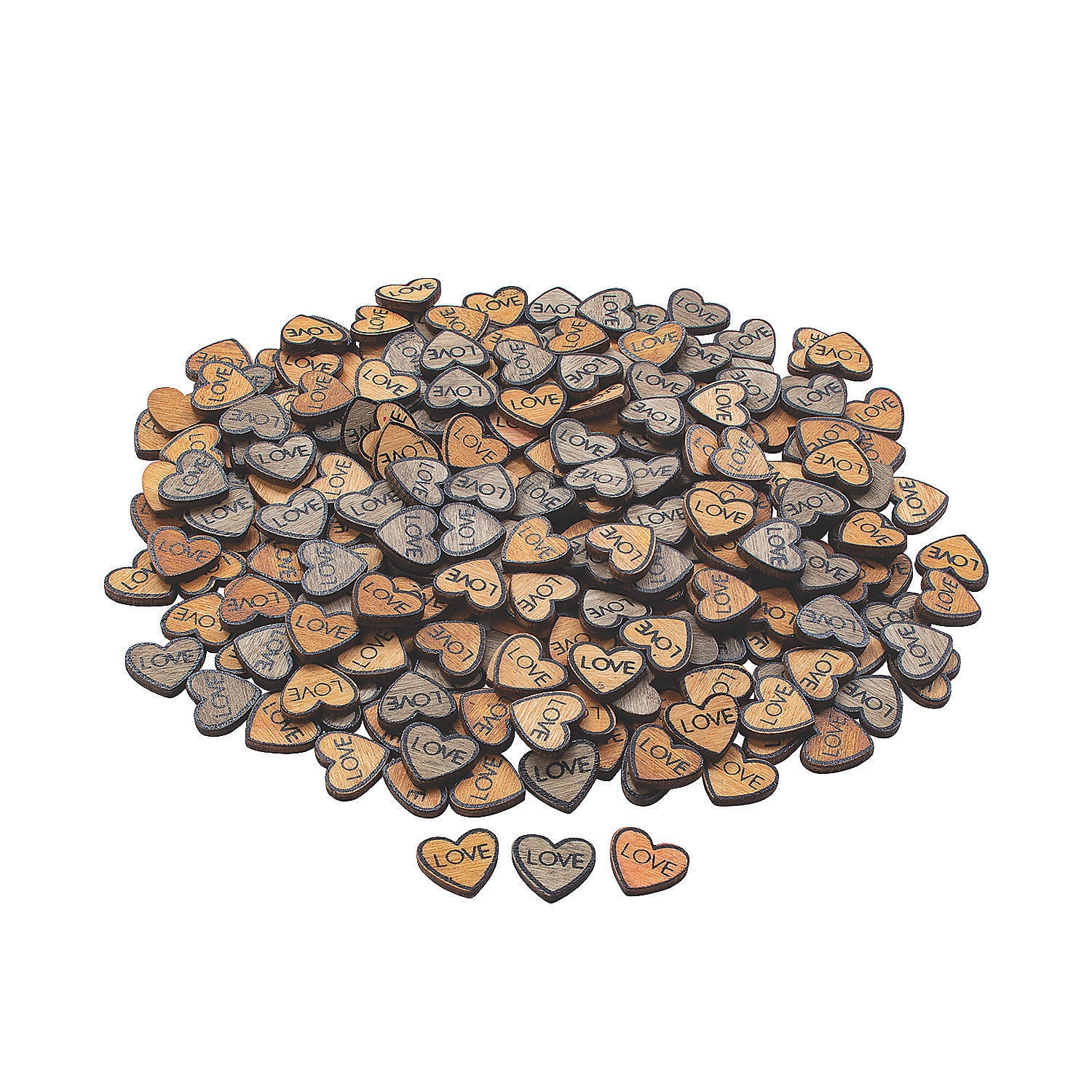 Wood Love Heart Table Scatter, Home Decor, Wedding, 200 Pieces ...