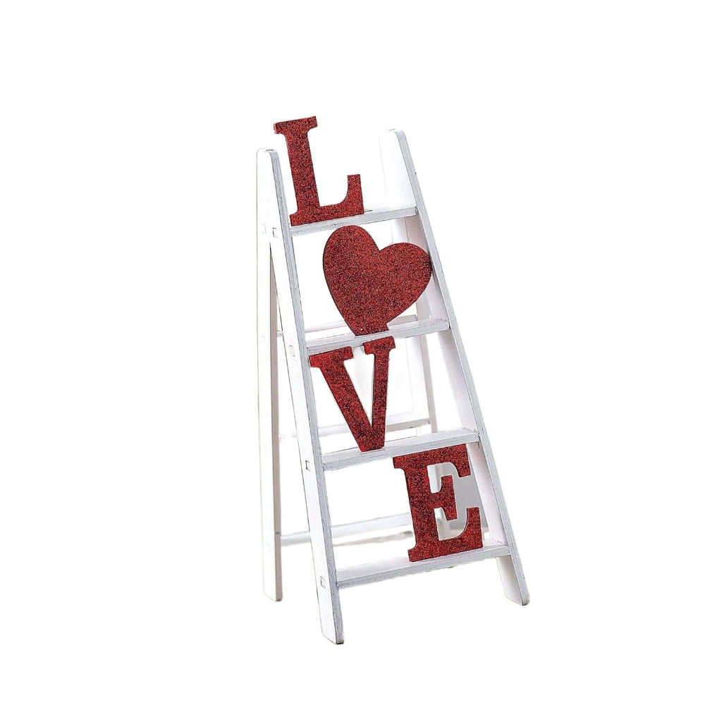 Wood Love Ladder Table Decors Small Sign for Valentines Day or ...