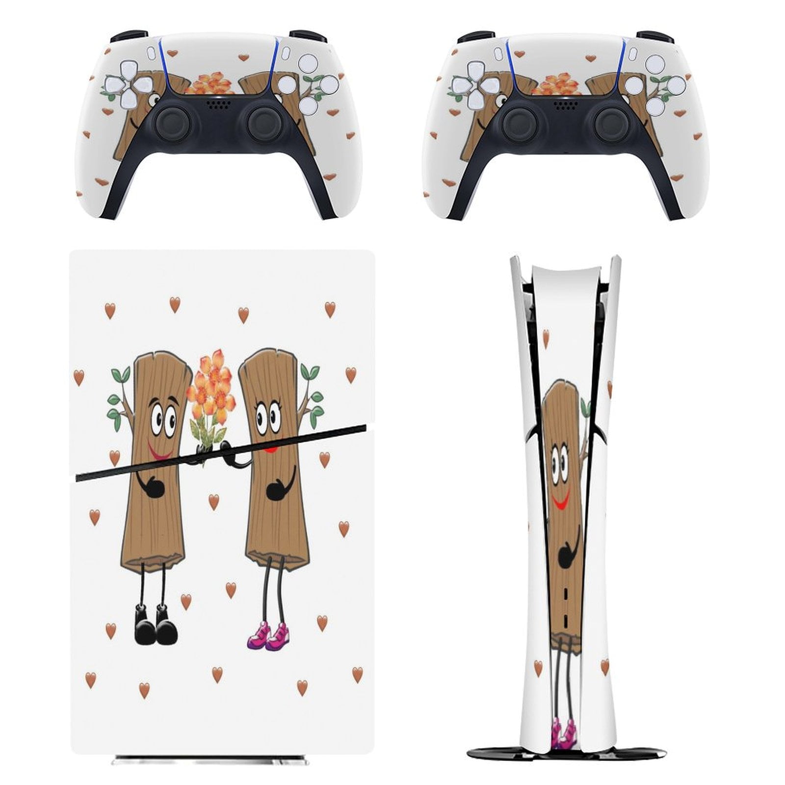 Wood Love PS5/PS5 Slim Digital Disc Skin Sticker For Console And ...