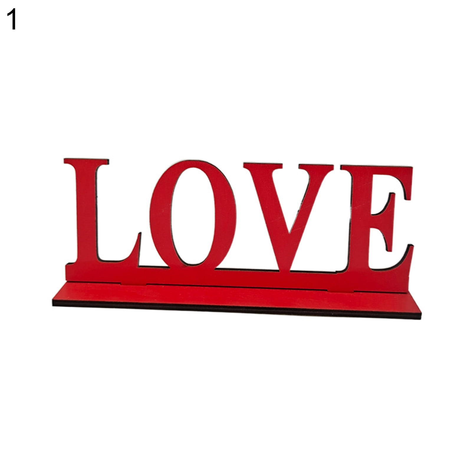 Wood Love Signs Freestanding Love Letter Table Centerpiece Word Love ...