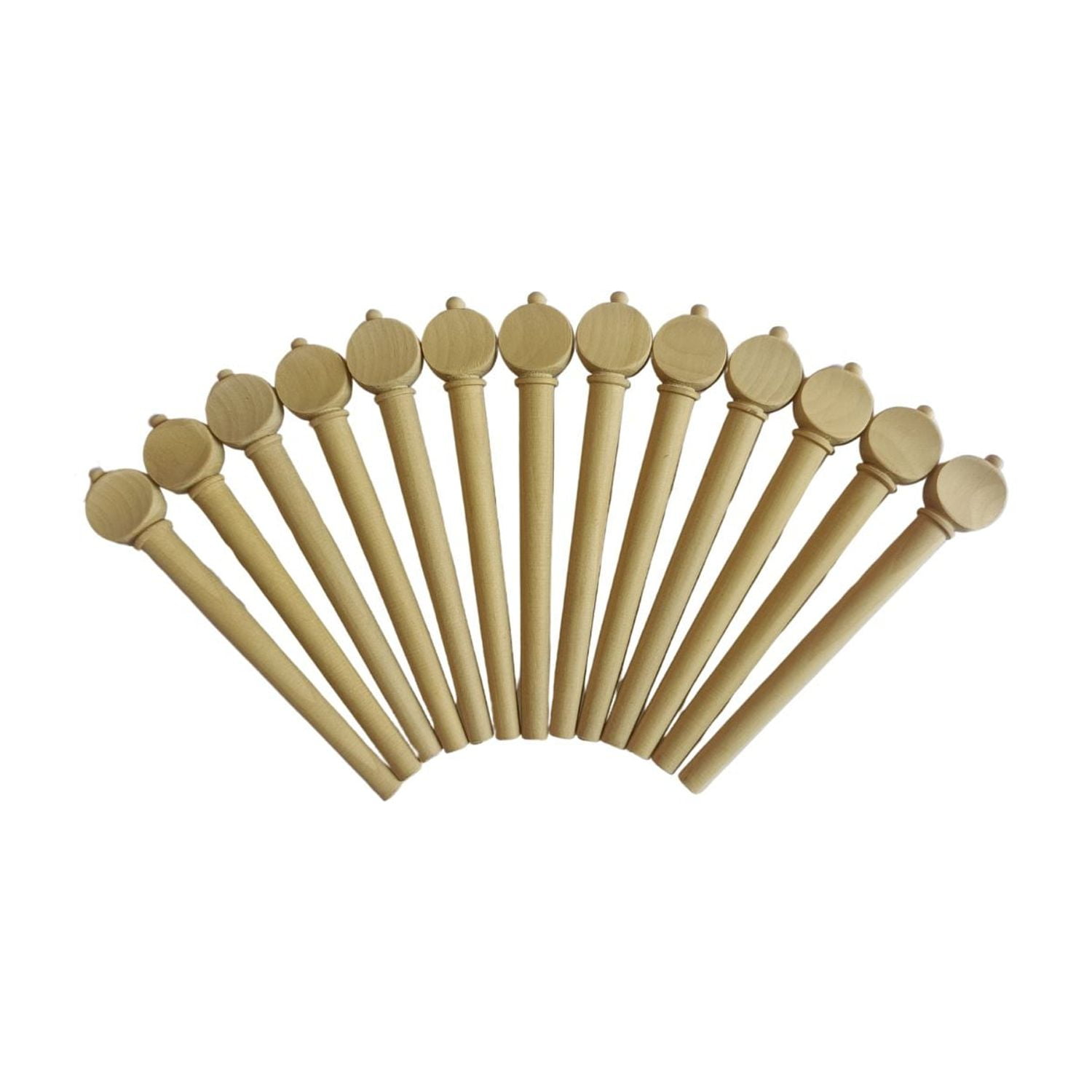 Wood Lute Pegs Box Professional Quality Size 5.5x6x70mm AAA Set of 13 ...