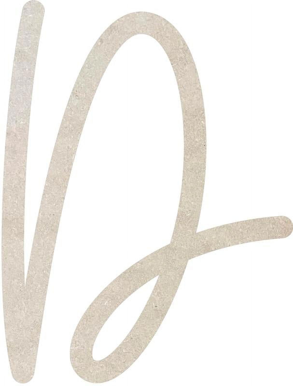 Wood MDF Alphabet A-Z, Unfinished 2'' Tall Baleno Font D, Kid's Craft ...